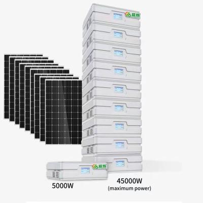 China 10000w Portable Solar Panel Generators Kit 10kw Home Energy Systems for sale