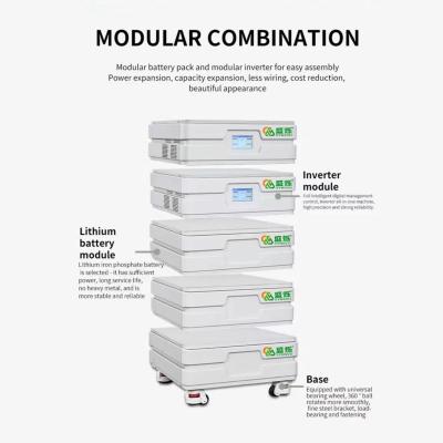 China Lithium Batteries Portable Solar Energy Generator 5KW 10KW For TV Lights For House for sale