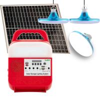 China Home 12v DC Solar Lighting Energy System Mini Portable 25w Ups Portable Home Mp3 for sale