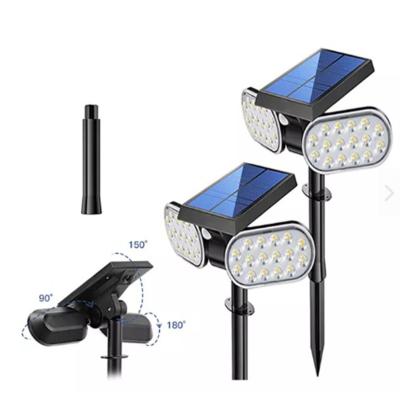 China Wireless Solar Powered Wall Lights Waterproof Landscape Spotlights Outdoor For Yard for sale