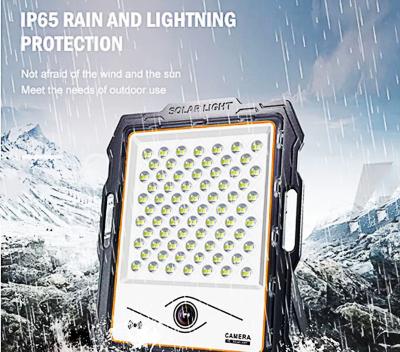 China Outdoor Solar Flood Light With CCTV Camera 100W 200W 300W 400W for sale