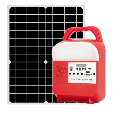 China Portable Phone Rechargeable Solar Home System Kit Energy Saving Lamp Panel Light for sale