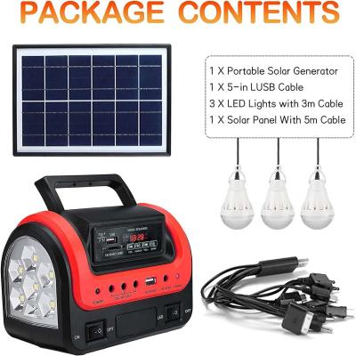 China Dc Led Lights Solar Power Generator For Home Use Mini Home Lighting Kit for sale