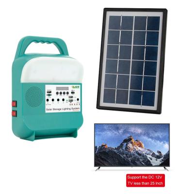China 12V Portable Home Solar Lighting System Energy USB Charging For Indoor for sale