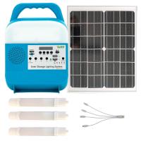 China Mini Portable Solar Power Light Kits With 3 LED Radio For Africa Rural for sale