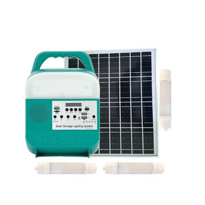China Camping 16W Mini Solar Home Lighting System / Portable 16V DC Kits 6000mah for sale