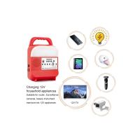 China Outdoor Portable Solar Power Station Power Bank Station Rechargeable Camping Solar Flash Light for sale