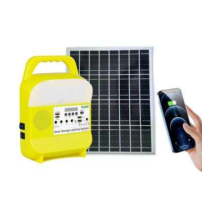 China 16W Solar Charging Light Power System LED Torch FM Radio Outdoor Camping SRE-815B for sale