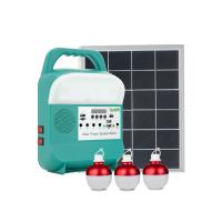 China 9W Solar Power Lighting Kit LED Bulbs Wall Portable Station Phone Charger SRE-689 for sale