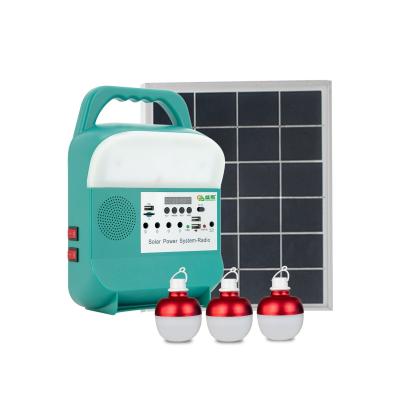 China 9W Solar Power Lighting Kit LED Bulbs Wall Portable Station Phone Charger SRE-689 for sale