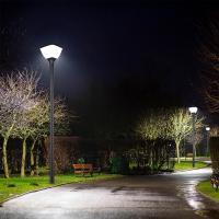 China Ip65 Waterproof ABS Solar Street Light Powered All In One Integrated Led 20W for sale