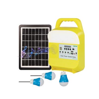 China SRE-585 Rechargeable Sun Solar Power Lighting System Generator Portable With Battery for sale