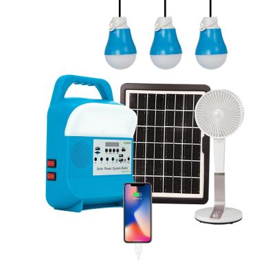 China Portable Solar Energy Generator Outdoor Power Mini DC 5W Solar Lights Indoor House for sale