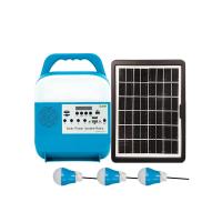 China Portable Mini Solar Power Kits For Home With Music Speaker Systems Fan Solar Energy And Light 5W 6V for sale