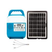 China Solar Power Lighting Systems Solar Generator System 5W Solar Power Kit With Speaker Solar Energy Lighting System for sale