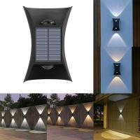 China 5V / 70ma Solar LED Wall Lights Lamp Outdoor Exterior Fixture For Indoor for sale