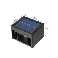 China Powered IP65 Waterproof Solar Wall Light Lamp Pathway Decking Street For Landscape for sale