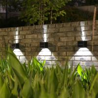 China Powered IP65 Waterproof Solar Wall Light Lamp Pathway Decking Street For Landscape for sale