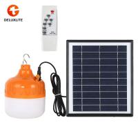 China Outdoor Waterproof Solar LED Bulb 20W 50W Remote Control E27 Rechargeable for sale
