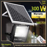 China 300W Super Power Solar Flood Light Outdoor Street Sport Remote Controller Timing for sale