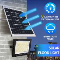 China 3000lm Waterproof Solar Flood Garden Lights ABS Motion Sensor LED Outdoor Projector for sale