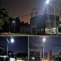China Custom Ip65 Galvanized Solar Street Light 8 - 12M Single Arm Road Pole Parts for sale