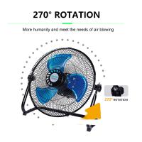 China Chargeable Solar Powered Panel Fan 12W AC Charging 3 Durability Eco Friendly for sale
