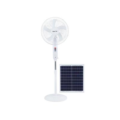China Rechargeable 25W Solar Powered Outdoor Fan 18650 Lithium Battery 3 Wind Gears With Panel for sale