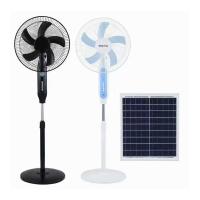 China 25W Solar Powered Outdoor Fan With USB+Night Light 3 Gears Solar Fan for sale