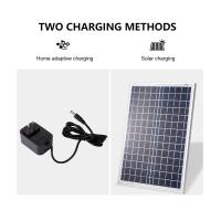 China 16'' Rechargeable Solar Powered Stand Fan With 25W Power And 20W Polysilicon Panel for sale