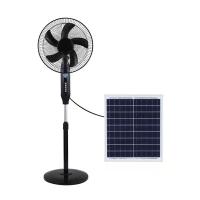 China 16'' Rechargeable Solar Powered Stand Fan With 25W Power And 20W Polysilicon Panel for sale