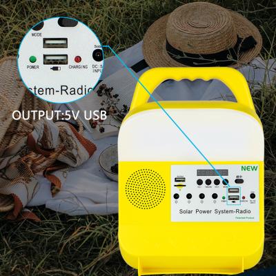China 6-8Hours Solar Lights Kits With Double USB For Indoor House for sale
