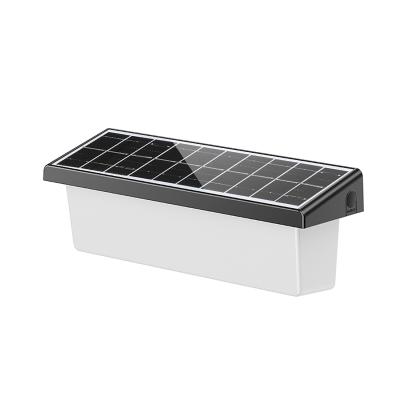 China 1-Year Warranty Solar Wall Light 80 Ra CRI For Outdoor Lighting Led Solar Lights Outdoor Waterproof Wall Mounted for sale