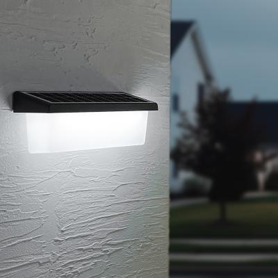 China 1 Year Warranty Solar Outside Wall Lights ABS+PC Material Solar Garden Lights Outdoor Wall Led for sale