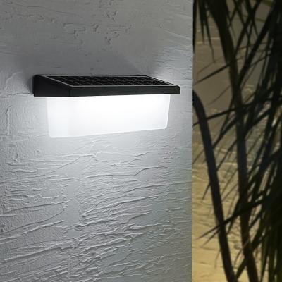 China IP65 Waterproof Solar Wall Light With 80 CRI For Outdoor Use Wall Fence Garden Waterproof Outdoor Led for sale