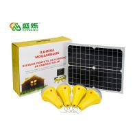 China Lithium Build-In Battery Solar Light Kits With 6W*4pcs Bulb Working Time 10h for sale