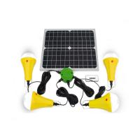 China 4PCS Solar Powered Light With Switch And 25W Mono Solar Panel For Outdoor for sale