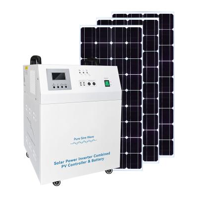 China 100W Solar Panel Generators 50Hz/60Hz With ISO Certification Battery Lighting Power System for sale