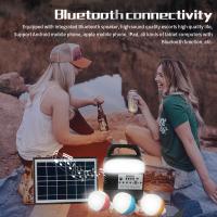 China OEM 10000Hrs Indoor Outdoor Activity Solar Lighting And Usb Charging System for sale