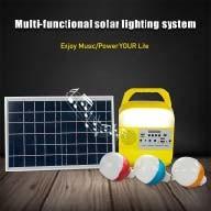 China IP55 MP3 Emergency Solar Panel Home Lighting System For Outdoor Picnic for sale