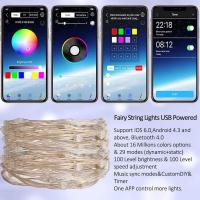 China IP65 USB 6lm Solar Decorative Lights Solar Powered String Garden Lights for sale