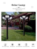 China High Bright Lighiting Source UFO Solar Post Light 250W For Garden Lighting for sale