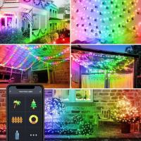 China Bluetooth WiFi Solar Decorative Lights 5m 10m Colorful Globe Lights for sale