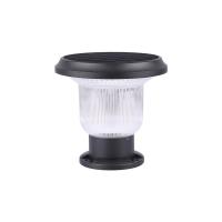 China Aluminum Die Cast PC Shade Outdoor Water Proof Fence Solar LED Garden Gate Pillar Light for sale