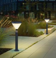 China 20ah Villa 3W Solar Garden Lights Painted Matte Outdoor Landscape Gate Decoration for sale