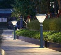 China 20ah Villa 3W Solar Garden Lights Painted Matte Outdoor Landscape Gate Decoration for sale