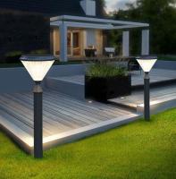 China 20ah Villa 3W Solar Garden Lights Painted Matte Outdoor Landscape Gate Decoration for sale