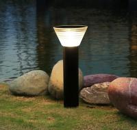 China Aluminum 20W Solar Powered Lawn Lights Painted Matte Solar Garden Lamps for sale