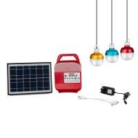 China FCC USB Out 10W MP4 Solar Home Lighting System With 3 External Lights for sale