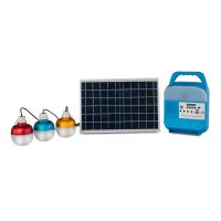 China FCC USB Out 10W MP4 Solar Home Lighting System With 3 External Lights for sale